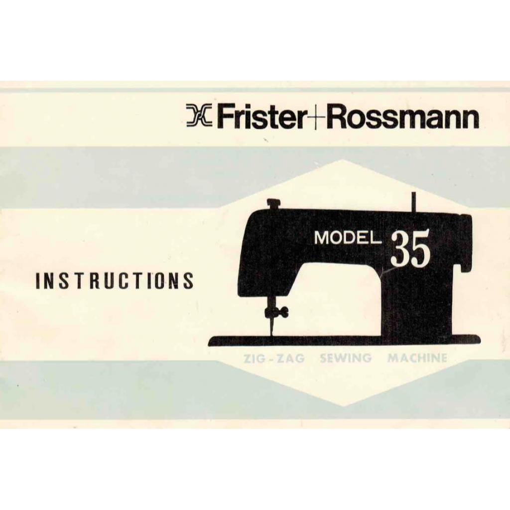 Frister and Rossmann Instruction Manuals